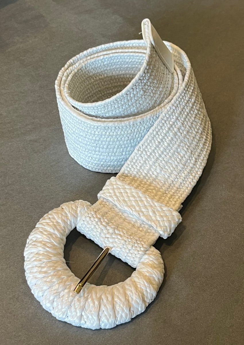 Ratan Belt - White – Benaar LA